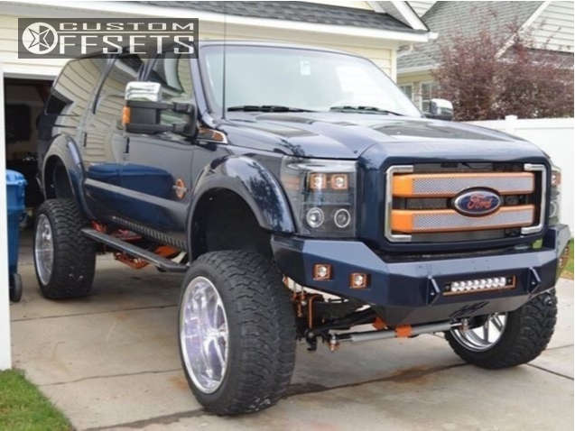 2002 Ford Excursion with 24x14 -70 Centerline Forged Ft1 and 37/13.5R24 ...
