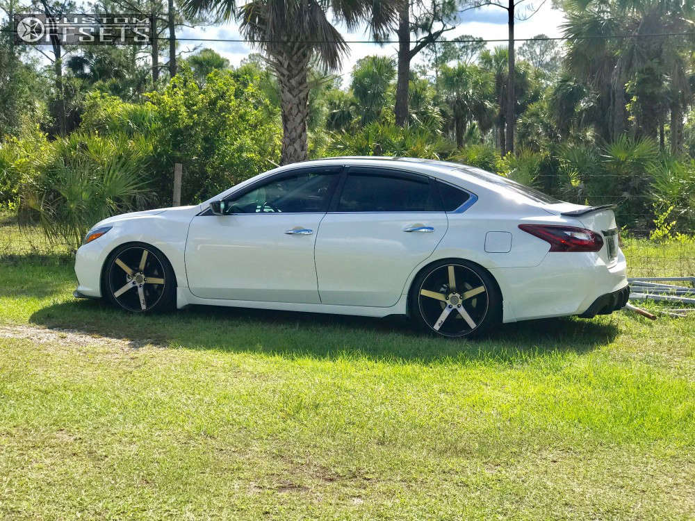 2017 Nissan Altima with 20x8.5 35 Niche Milan and 245/35R20 Nexen Nfera ...