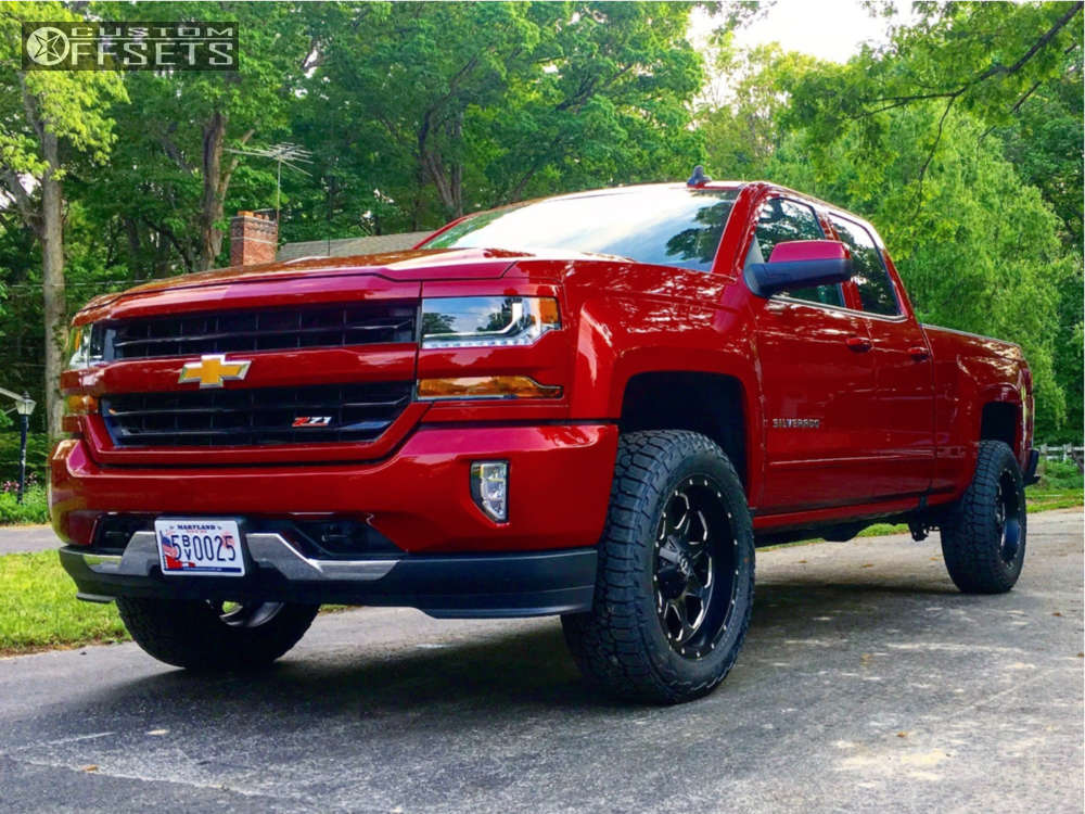 2018 Chevrolet Silverado 1500 with 20x9 -12 Fuel Boost and 275/60R20 ...