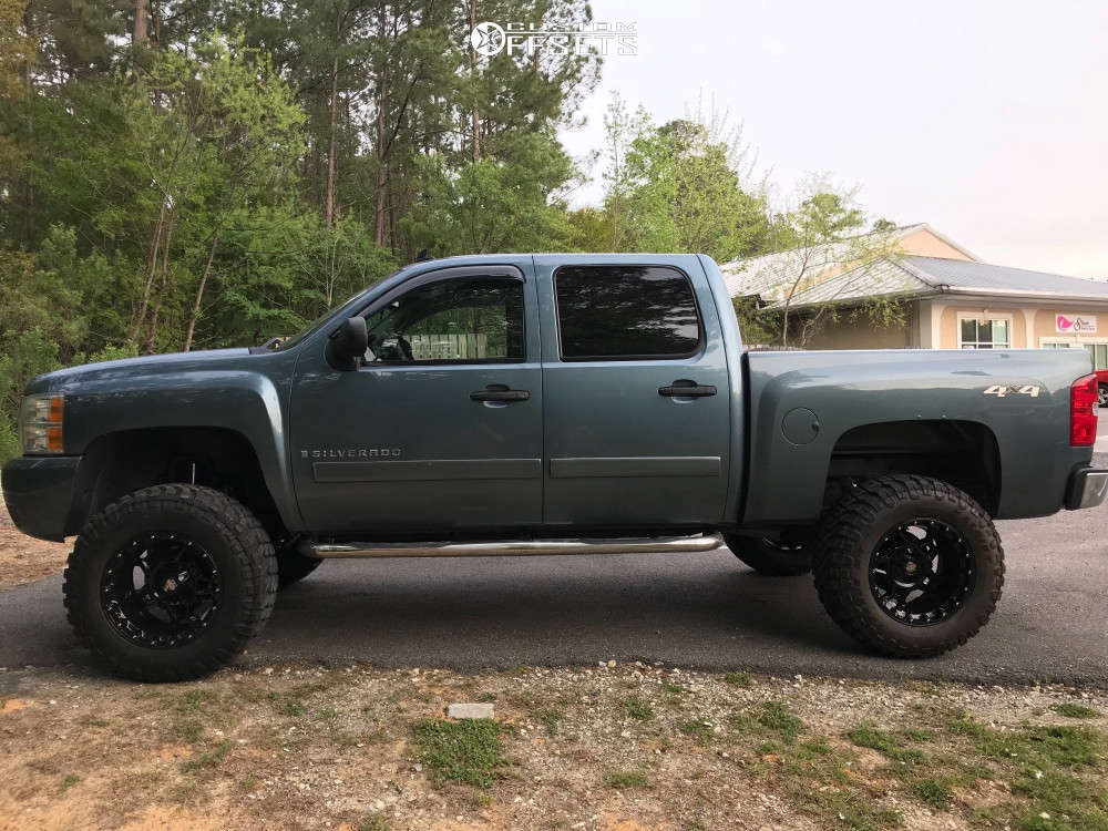 2008 Chevrolet Silverado 1500 with 20x12 -44 Centerline Zodiac and 37/ ...