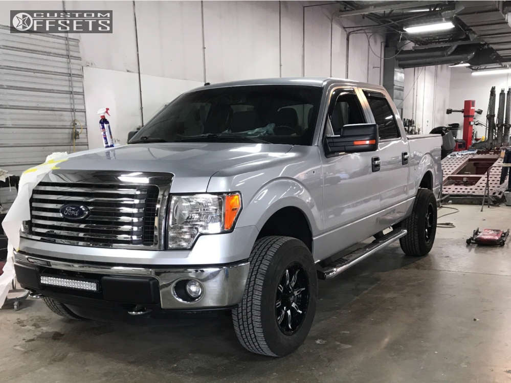 2012 Ford F-150 with 18x9 -12 Vision Manic and 265/60R18 Goodyear Wrangler Fortitude Ht and ...