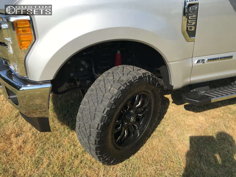 2017 Ford E-250 with 20x9 1 Fuel Sledge and 295/65R20 Nitto Ridge ...