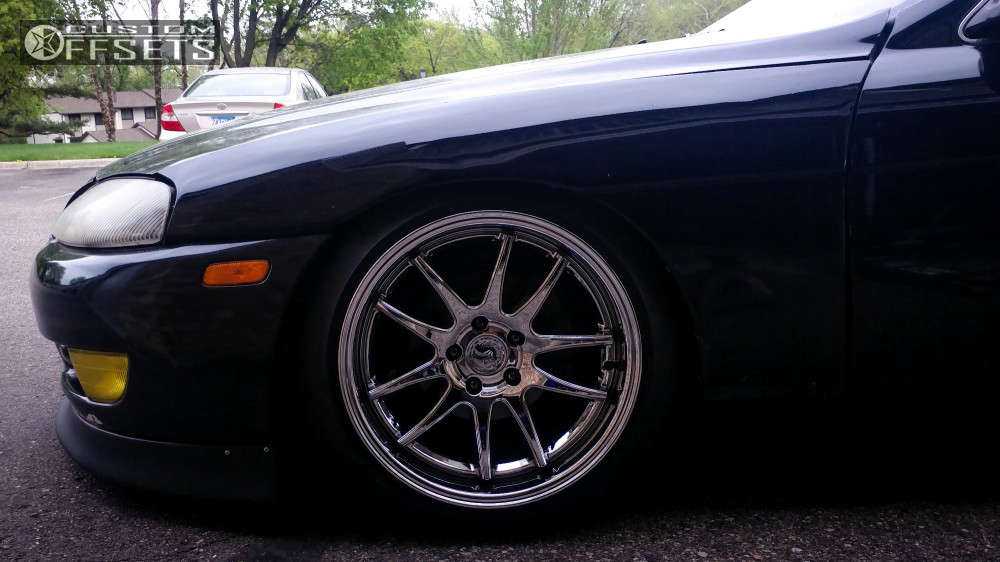 1992 Lexus SC300 with 18x9.5 22 Aodhan DS02 and 225/45R18 Michelin All ...