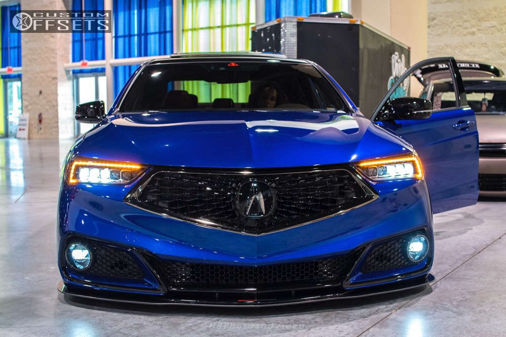 2018 Acura TLX with 20x9 38 Rotiform and 225/30R20 Sumitomo Htr Z Ii and Air Suspension | Custom ...