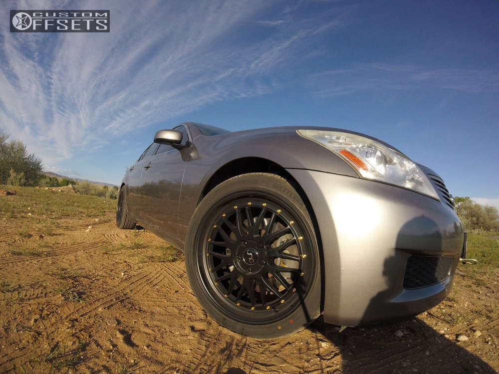 2007 INFINITI G35 with 19x8.5 35 JNC JNC005 and 245/40R19 Westlake Sa07 ...
