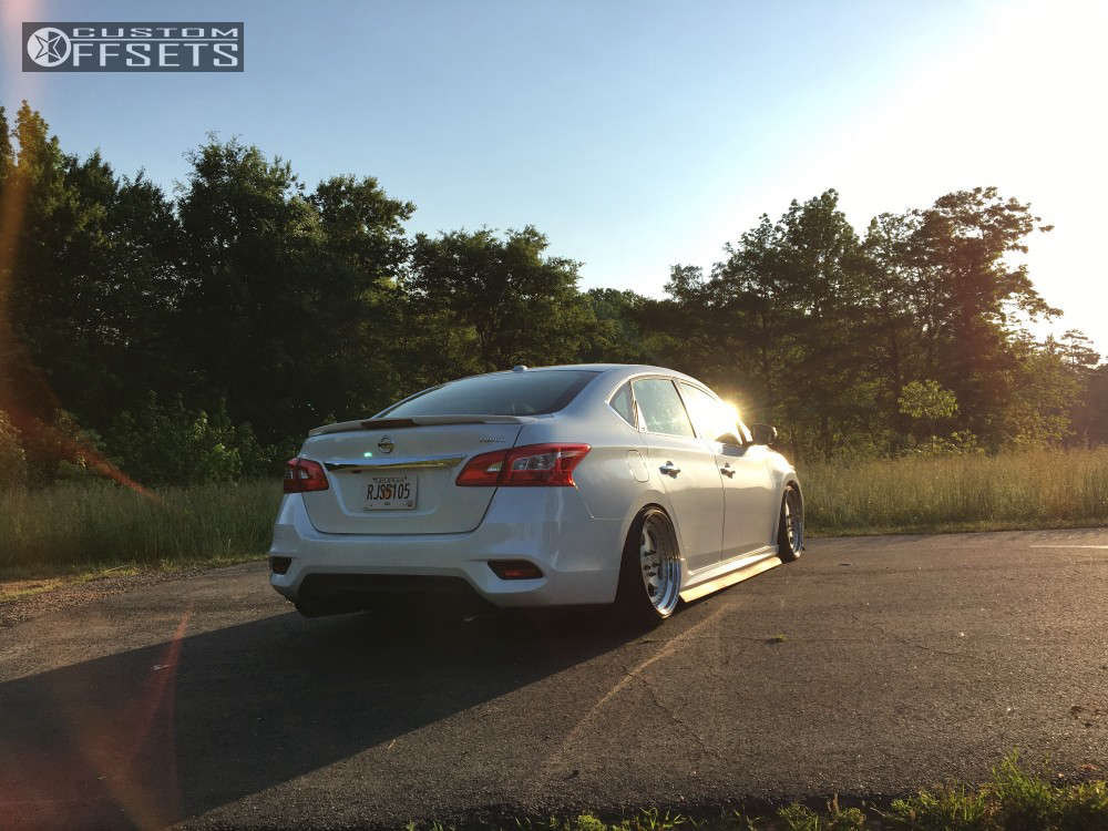 2017 Nissan Sentra with 18x9.5 35 Tracer and 215/45R18 Achilles A/t ...