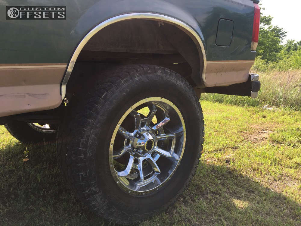 1988 Ford Bronco with 20x10 -25 Vision Bomb and 325/60R20 Hankook ...