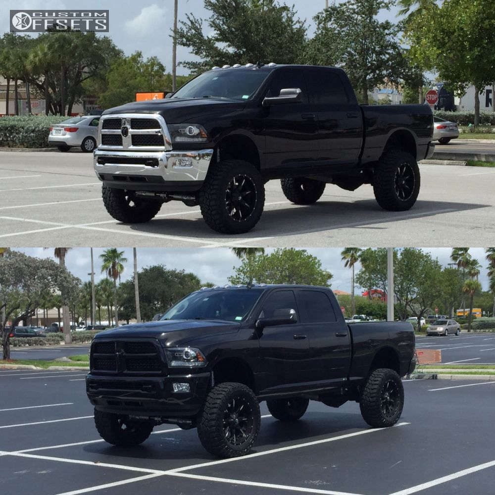 2014 Ram 2500 with 22x12 -44 Fuel Nutz and 37/13.5R22 Cooper Discoverer ...