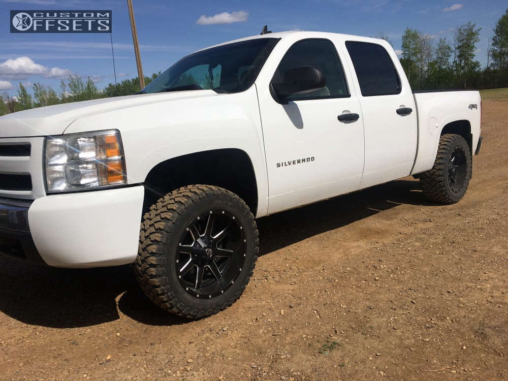 2010 Chevrolet Silverado 1500 with 20x10 -24 Fuel Maverick and 33/12 ...