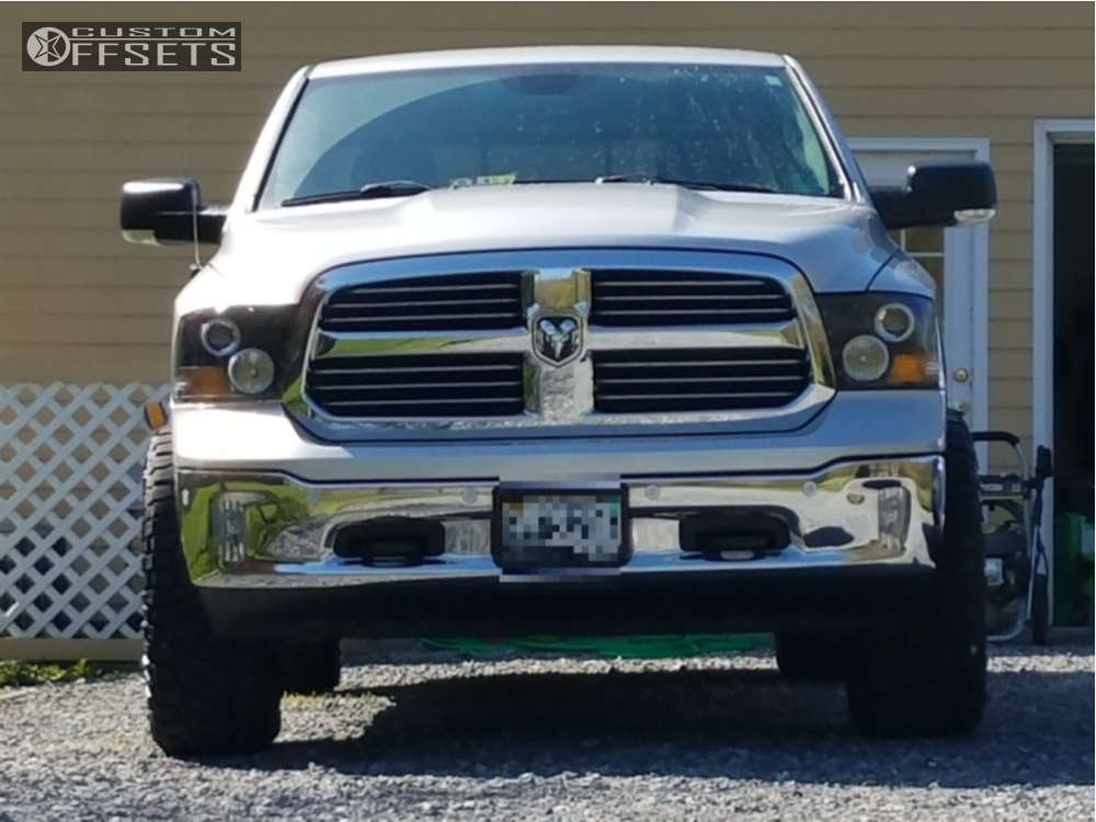 2015 Ram 1500 with 20x10 -19 Ballistic Rage and 35/12.5R20 Nitto Ridge ...