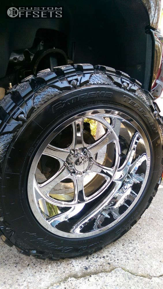 2010 Chevrolet Silverado 1500 with 22x14 -76 Hostile Exile and 37/13 ...
