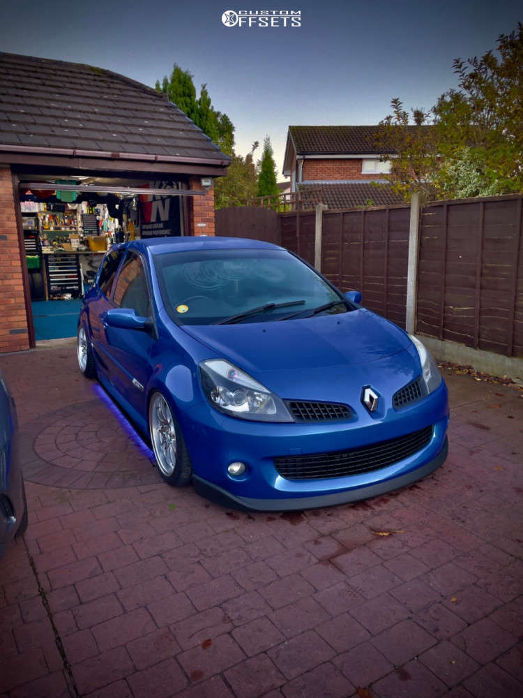 2007 Renault Clio with 17x8.5 35 Work Emotion D9r and 215/40R17 ...