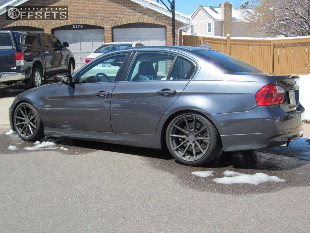 2007 BMW 335xi with 18x8.5 35 TSW Bathurst and 225/40R18 Bridgestone ...