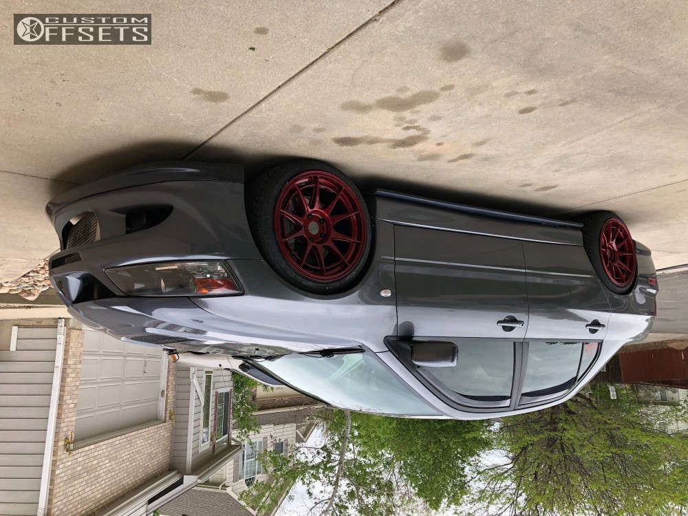 2005 Mitsubishi Lancer with 18x9.5 22 ESR Sr13 and 225/40R18 Federal ...