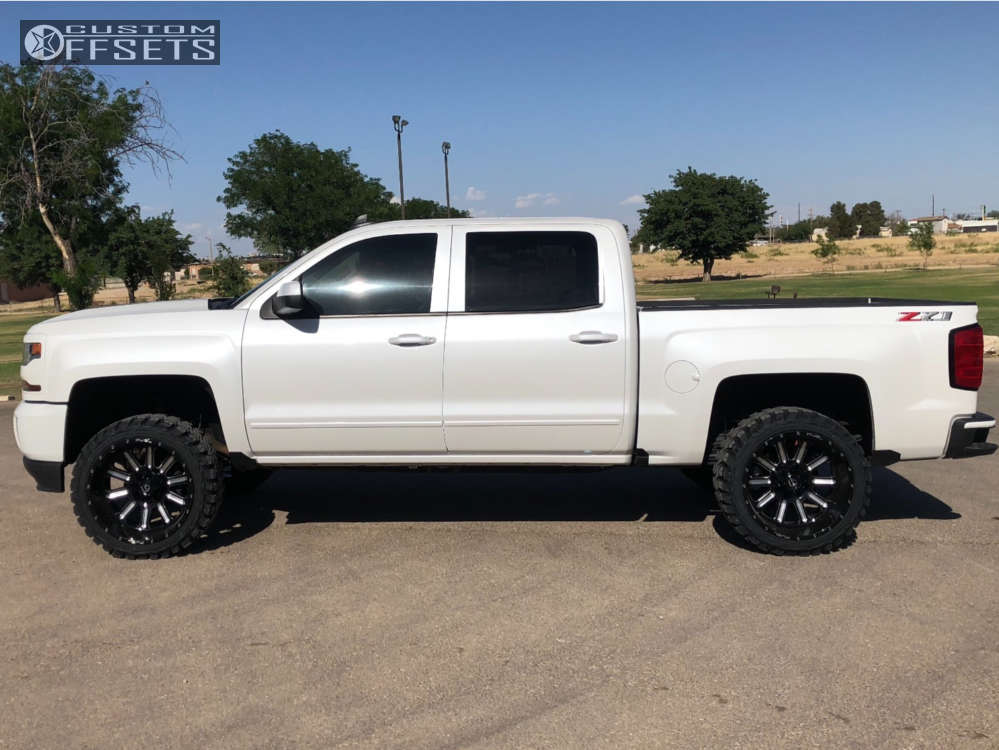 2018 Chevrolet Silverado 1500 with 22x12 -44 Fuel Hardline and 33/12 ...