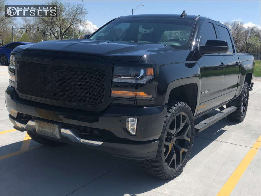 2016 Chevrolet Silverado 1500 with 24x10 31 OE Performance 169 and 35/ ...