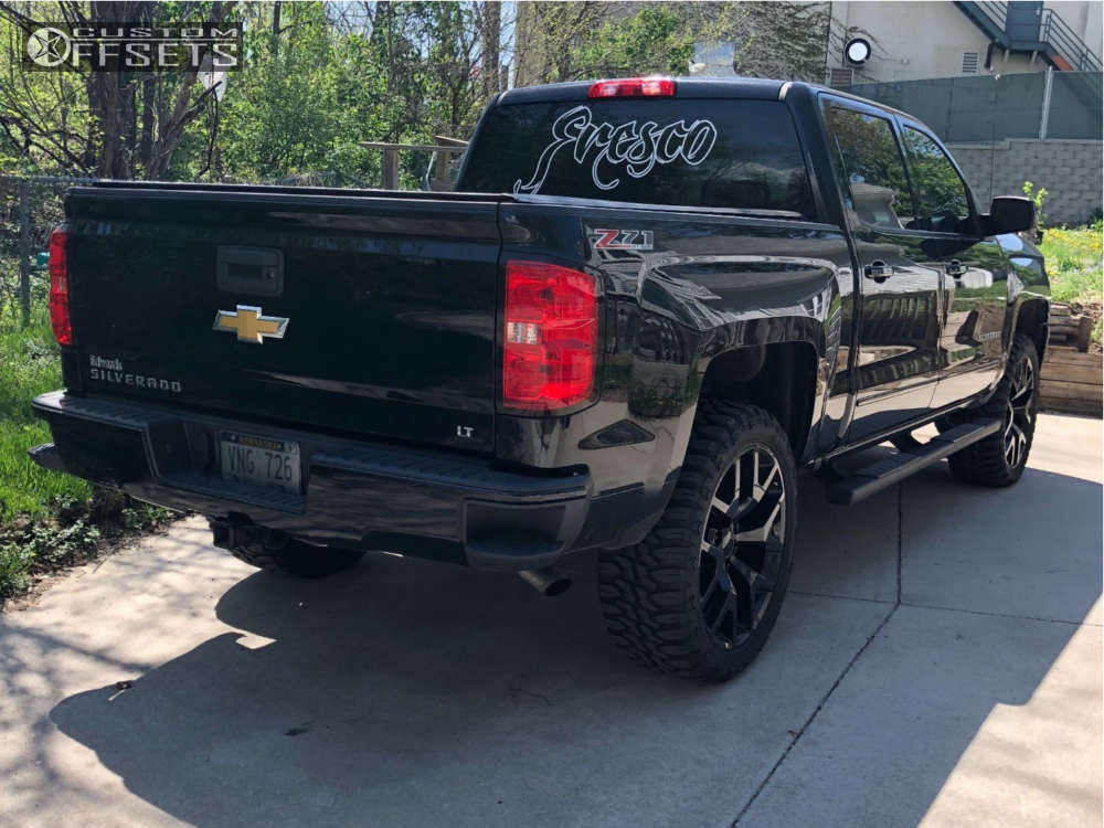 2016 Chevrolet Silverado 1500 with 24x10 31 OE Performance 169 and 35/ ...