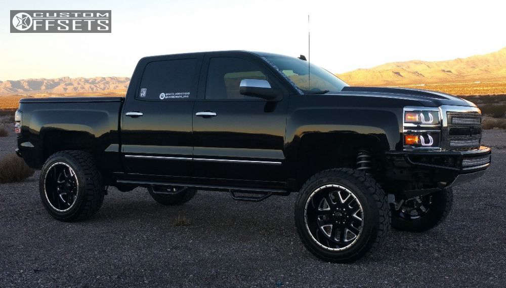 2015 Chevrolet Silverado 1500 with 22x12 -44 Monster Energy 539bm and ...