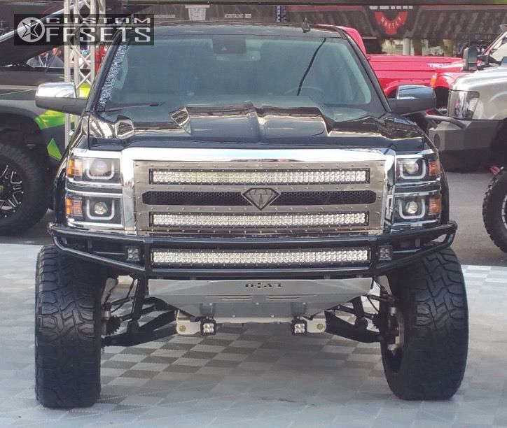 2015 Chevrolet Silverado 1500 with 22x12 -44 Monster Energy 539bm and ...