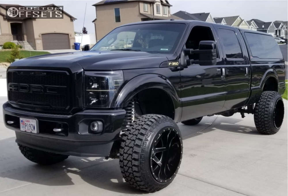 2016 Ford F-350 Super Duty with 24x16 -100 Fuel Maverick and 37/13.5R24 ...