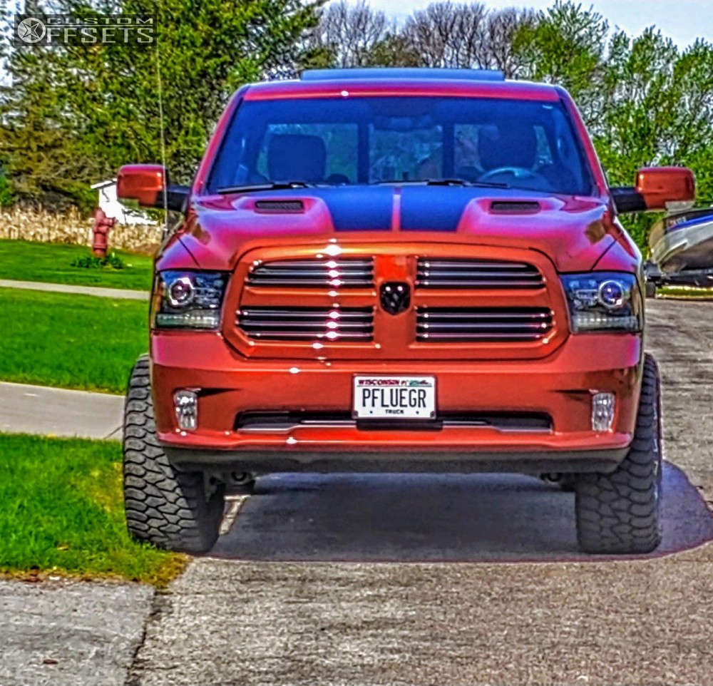2017 Ram 1500 with 20x10 -18 Fuel Assault and 305/55R20 AMP Terrain ...