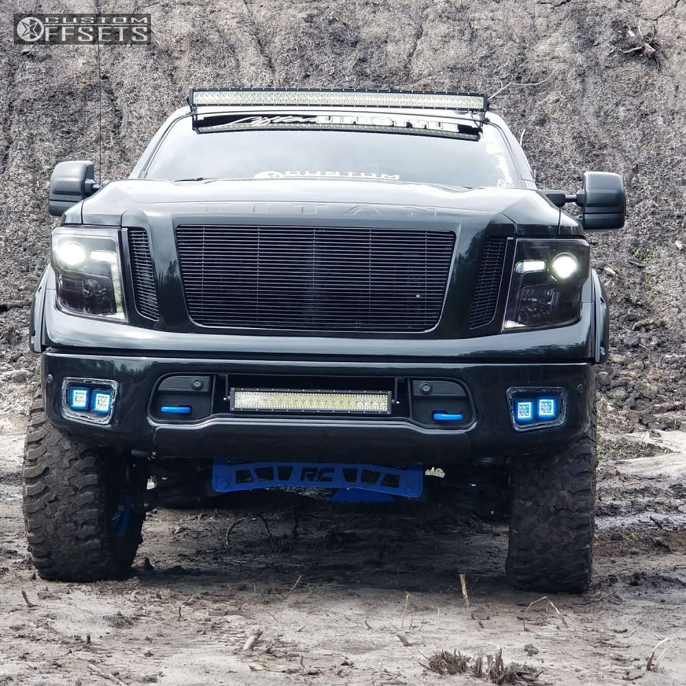 2017 Nissan Titan with 20x10 -18 Fuel Tank and 35/12.5R20 Treadwright ...