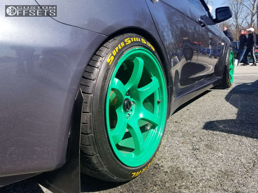2008 Mitsubishi Lancer with 18x10.5 12 Gram Lights 57DR and 265/35R18 ...
