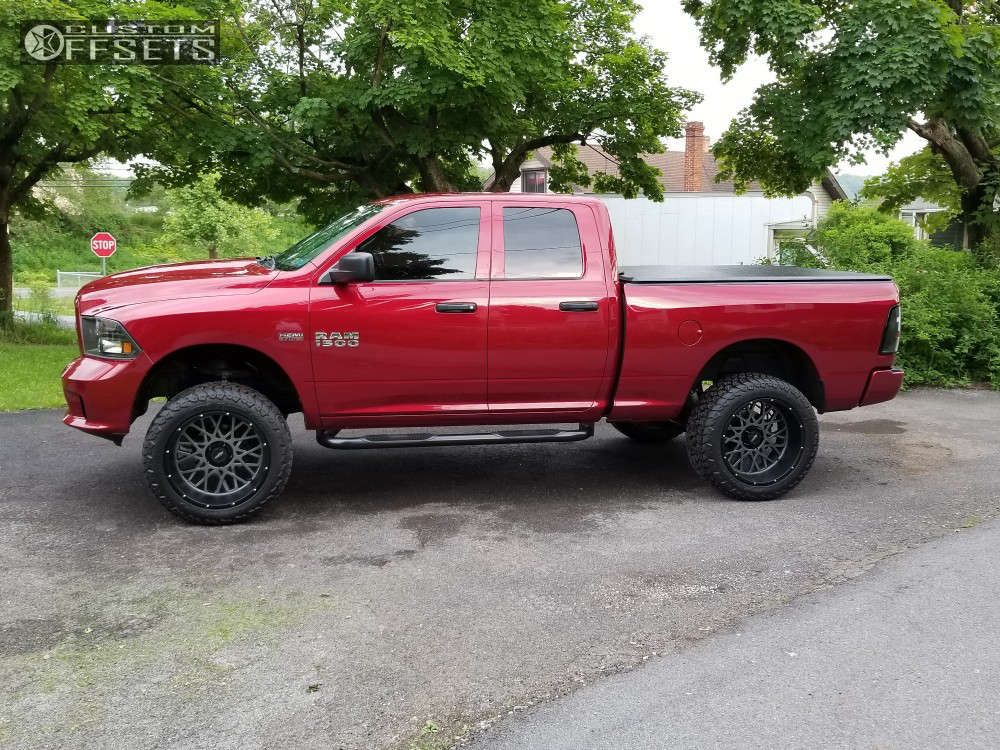 2014 Ram 1500 with 22x12 -51 Vision Rocker and 35/12.5R22 AMP Terrain ...