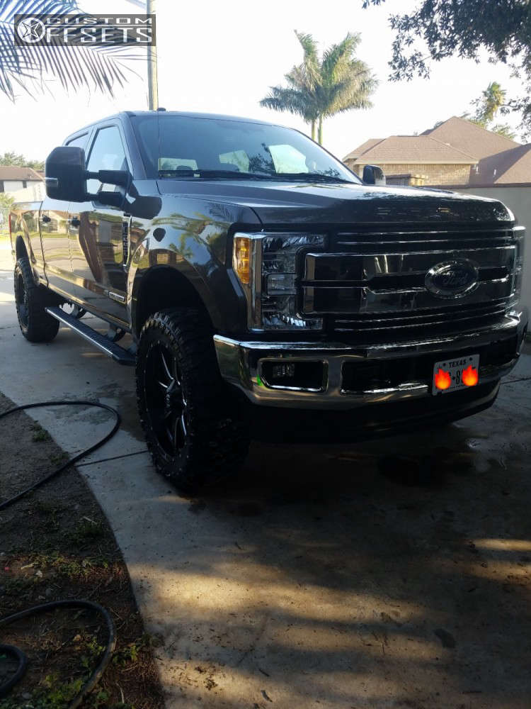 2017 Ford F-250 Super Duty with 24x10 1 Fuel Maverick D538 and 38/13 ...