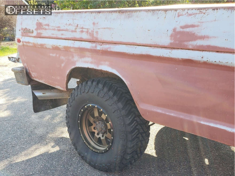 1970 Ford F-250 with 17x9 -12 Raceline Defender and 35/12.5R17 Atturo ...