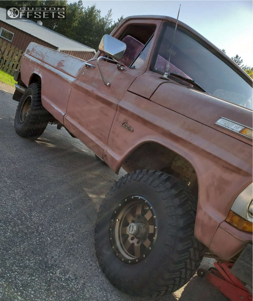 1970 Ford F-250 with 17x9 -12 Raceline Defender and 35/12.5R17 Atturo ...