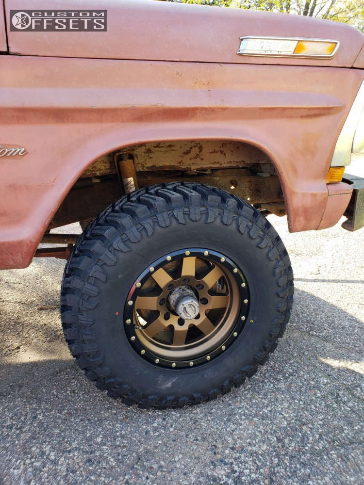 1970 Ford F-250 with 17x9 -12 Raceline Defender and 35/12.5R17 Atturo ...