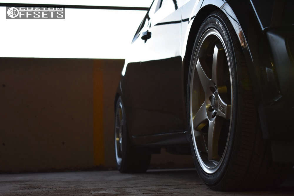 2015 Chevrolet Sonic with 18x7.5 38 Enkei Ev5 and 225/40R18 Yokohama ...