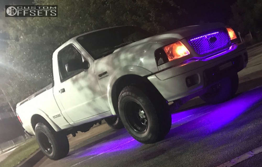 2002 Ford Ranger with 16x10 -38 Cragar D Window and 31/11.5R16 Hercules ...