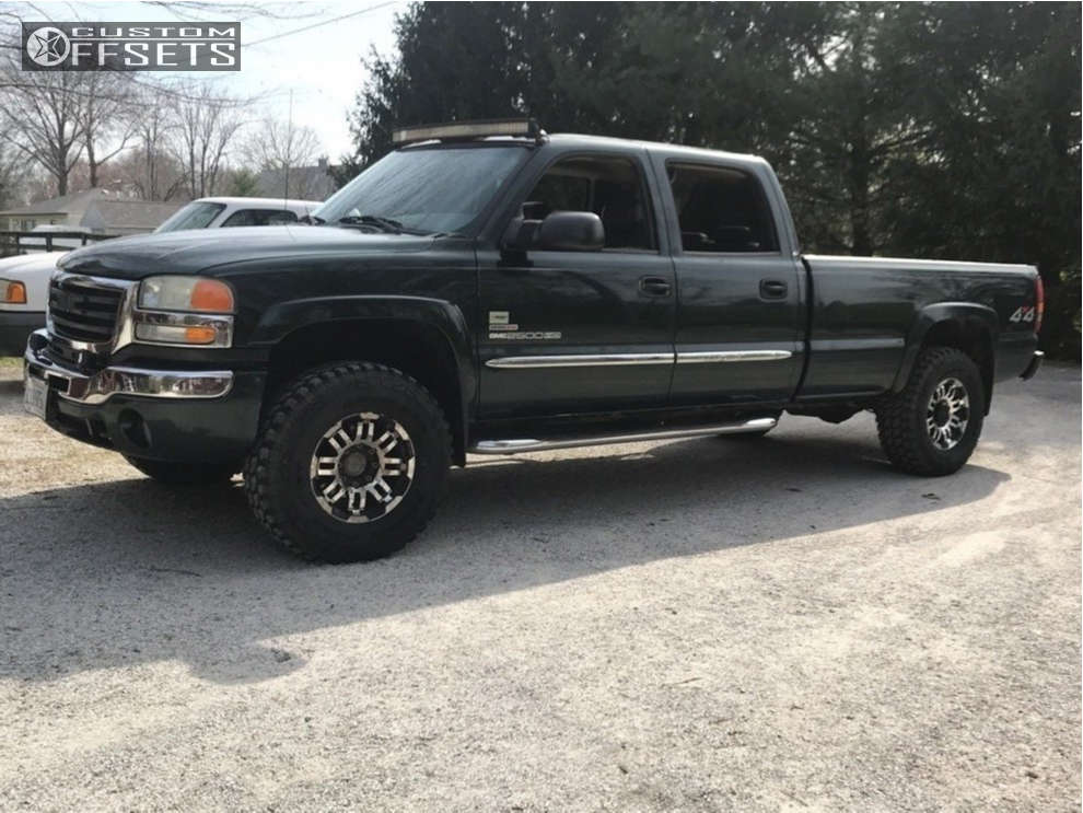 2003 GMC Sierra 2500 HD with 17x8.5 18 Vision Warrior and 35/12.5R17 ...