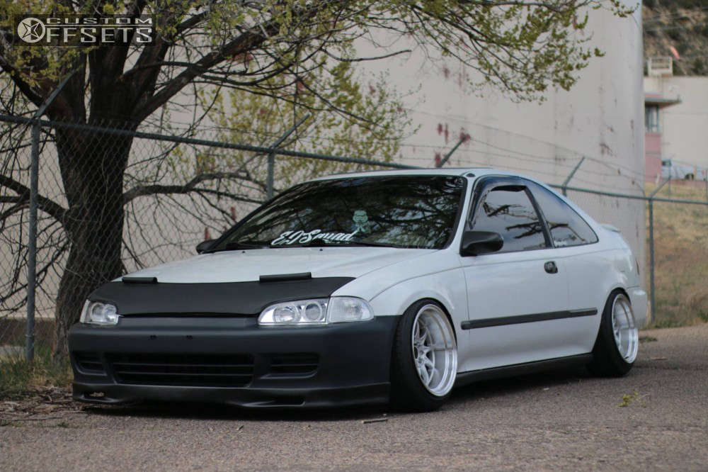 1993 Honda Civic with 15x9 0 MST Mt11 and 195/45R15 Toyo Tires Proxes ...