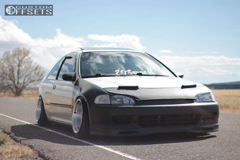 1993 Honda Civic with 15x9 0 MST Mt11 and 195/45R15 Toyo Tires Proxes ...