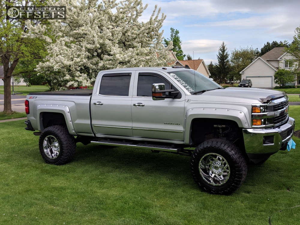 2015 Chevrolet Silverado 2500 HD with 20x12 -44 Dropstars 652v and 37/ ...