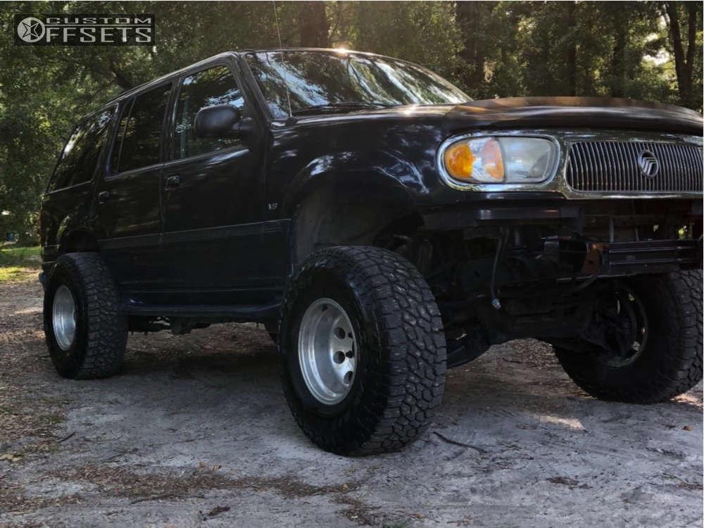 2000 Mercury Mountaineer with 15x10 -43 American Racing Baja and 33/12 ...