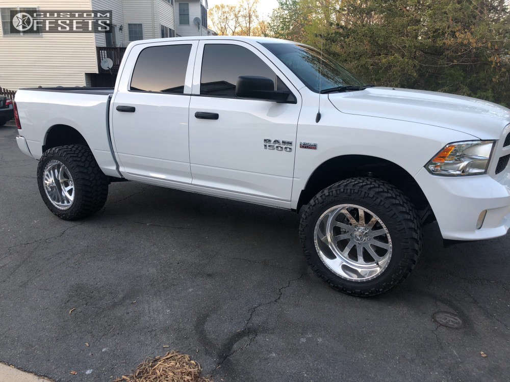 2017 Ram 1500 with 22x14 -73 American Force Burnout SS and 375/45R22 ...