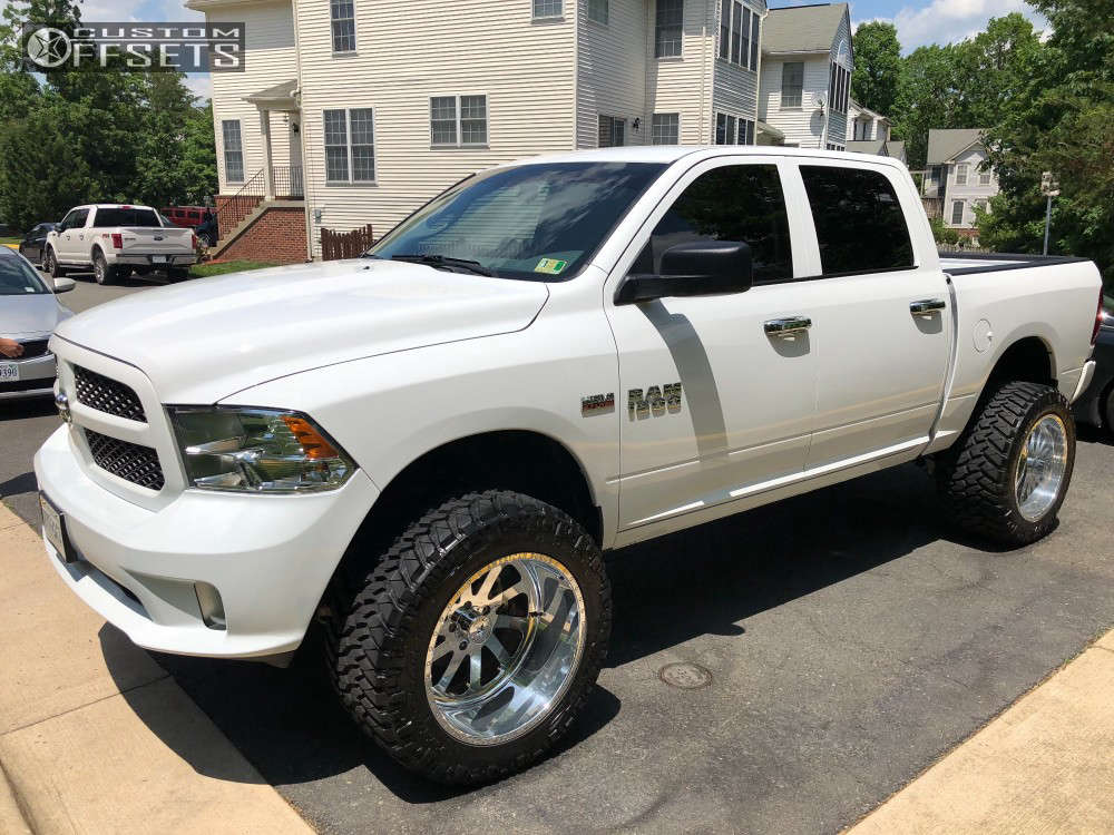 2017 Ram 1500 with 22x14 -73 American Force Burnout SS and 375/45R22 ...
