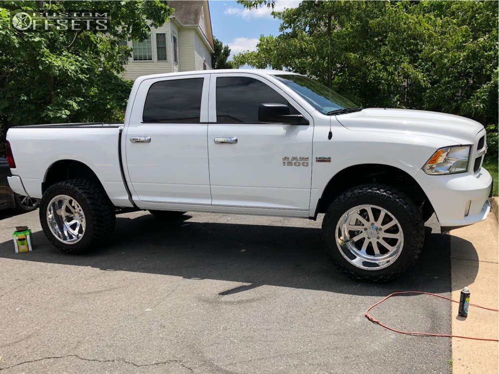 2017 Ram 1500 with 22x14 -73 American Force Burnout SS and 375/45R22 ...