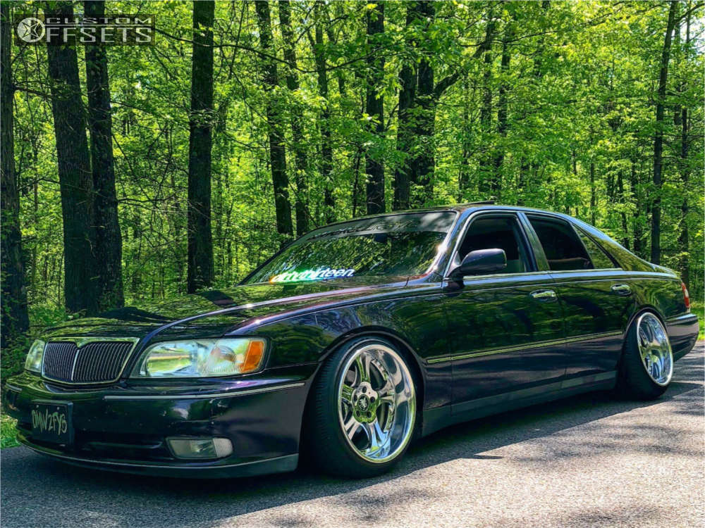 1997 INFINITI Q45 with 18x11 -12 Weds Cerberus and 205/50R18 Nankang As ...