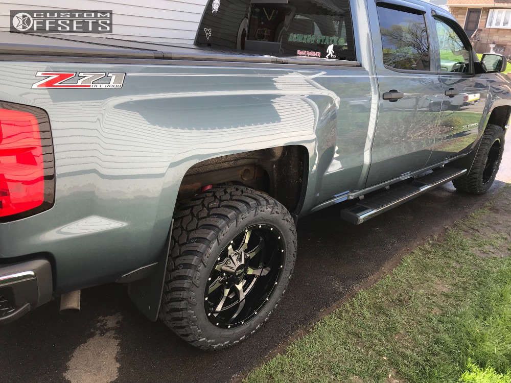 2014 Chevrolet Silverado 1500 with 20x10 -24 Moto Metal Mo970 and 305 ...