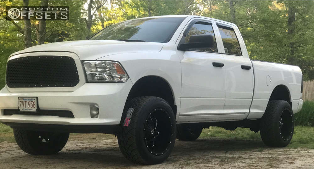 2015 Ram 1500 with 20x12 -44 Dropstars 652bm and 305/50R20 Nitto NT420V ...