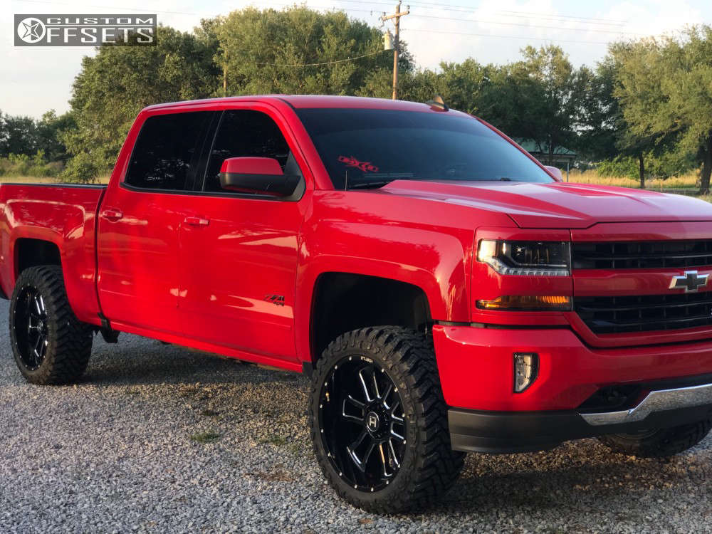 2016 Chevrolet Silverado 1500 with 22x10 -25 Hostile Gauntlet and 33/12 ...