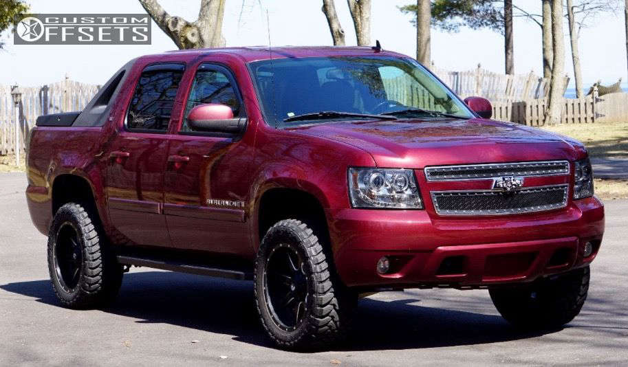 2008 Chevrolet Avalanche with 20x10 -24 Fuel Maverick and 33/12.5R20 ...