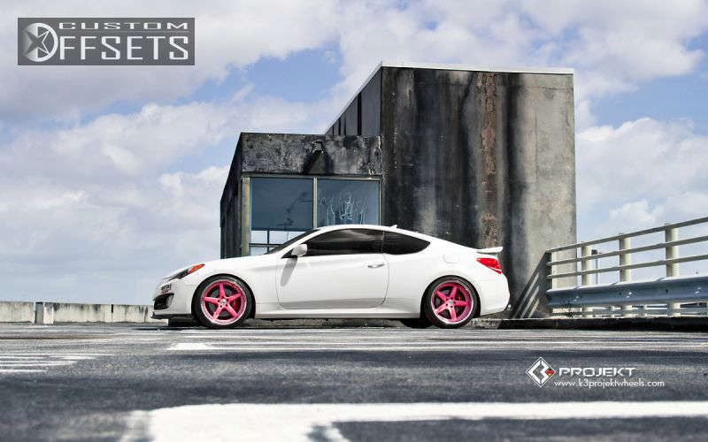 2010 Hyundai Genesis Coupe with 20x9 18 K3 Projekt Projekt 1 and 245 ...