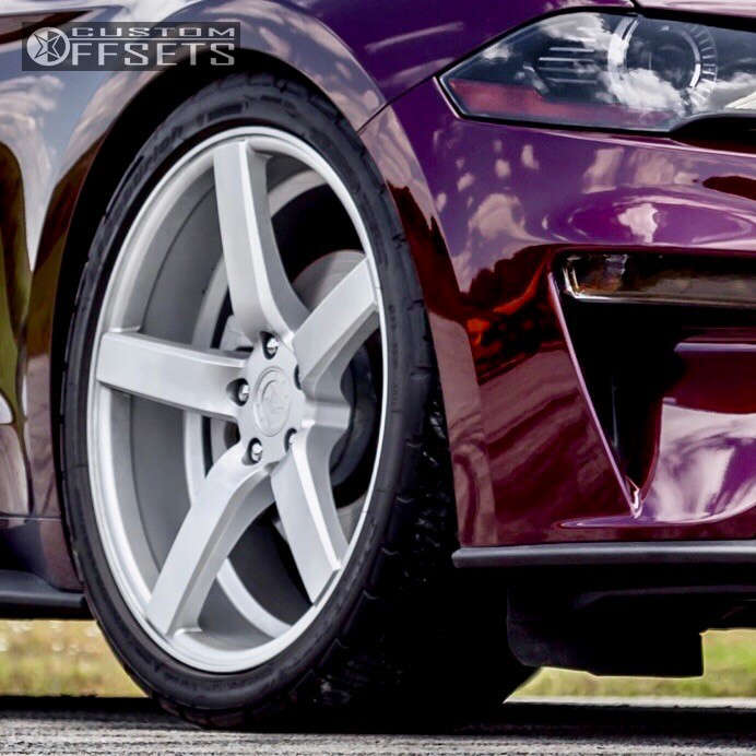 2018 Ford Mustang with 20x8.5 28 Downforce DF5 and 255/35R20 BFGoodrich ...