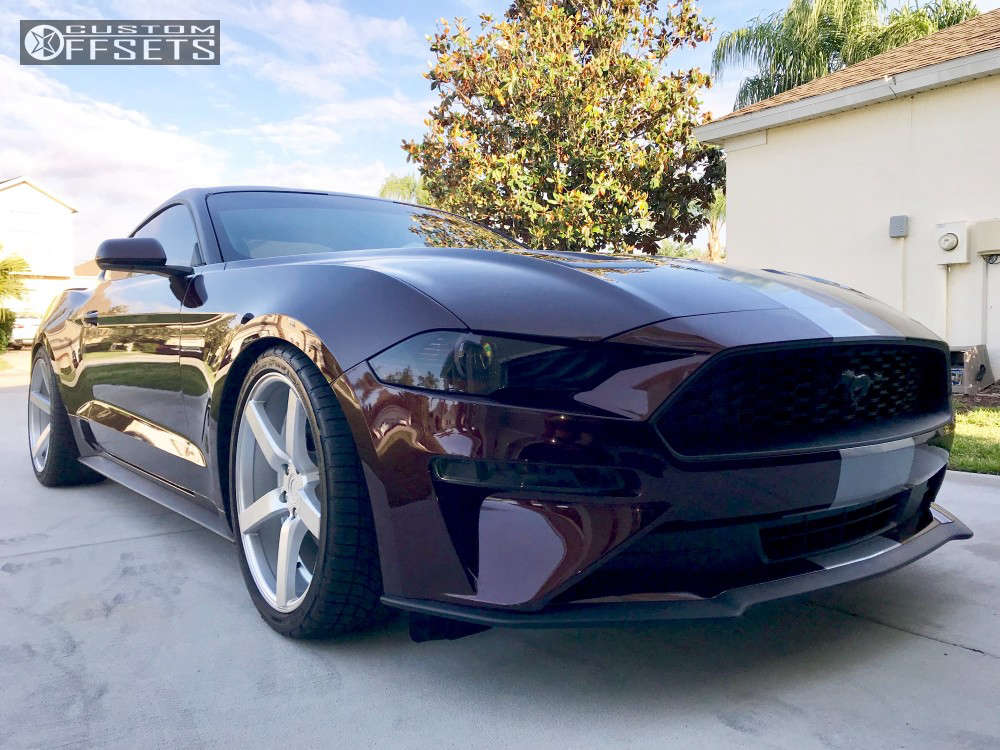 2018 Ford Mustang with 20x8.5 28 Downforce DF5 and 255/35R20 BFGoodrich ...